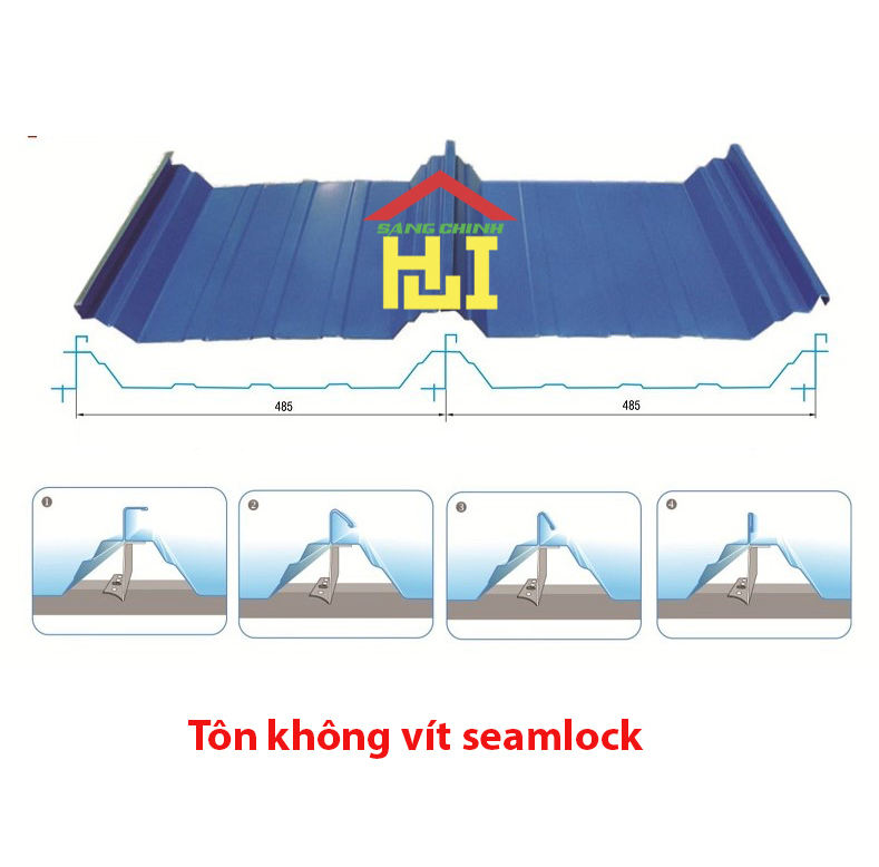Tôn không vít seamlock năm 2025